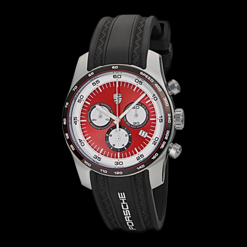 Montre Porsche Chrono Sport argent / rouge / blanc / noir WAP0700040J