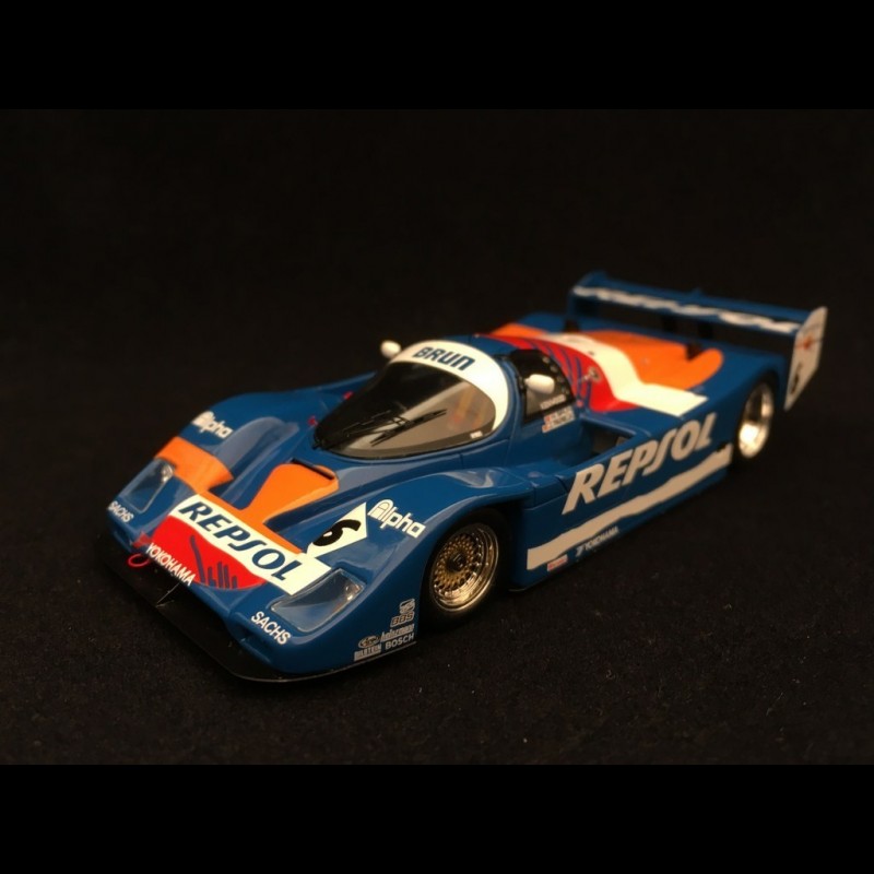 Porsche 962 C 6h Suzuka 1989 n° 6 Repsol Brun 1/43 Spark SJ044