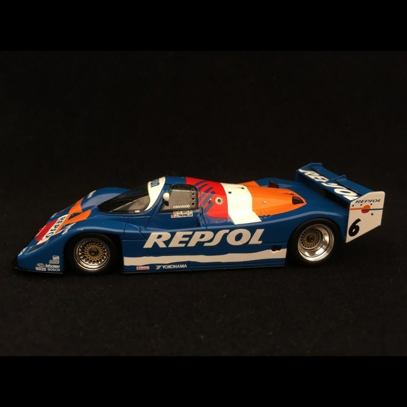 Porsche 962 C 6h Suzuka 1989 n° 6 Repsol Brun 1/43 Spark SJ044