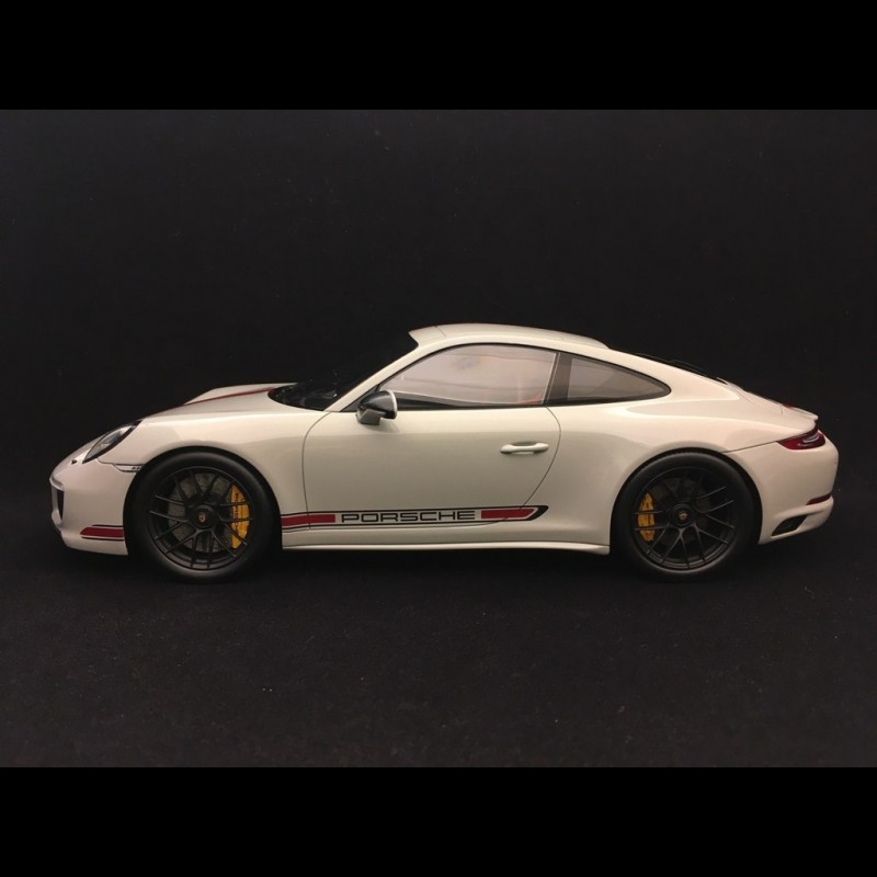 Porsche 911 Carrera GTS type 991 Mk II crayon grau / rote Streifen 1/18 ...