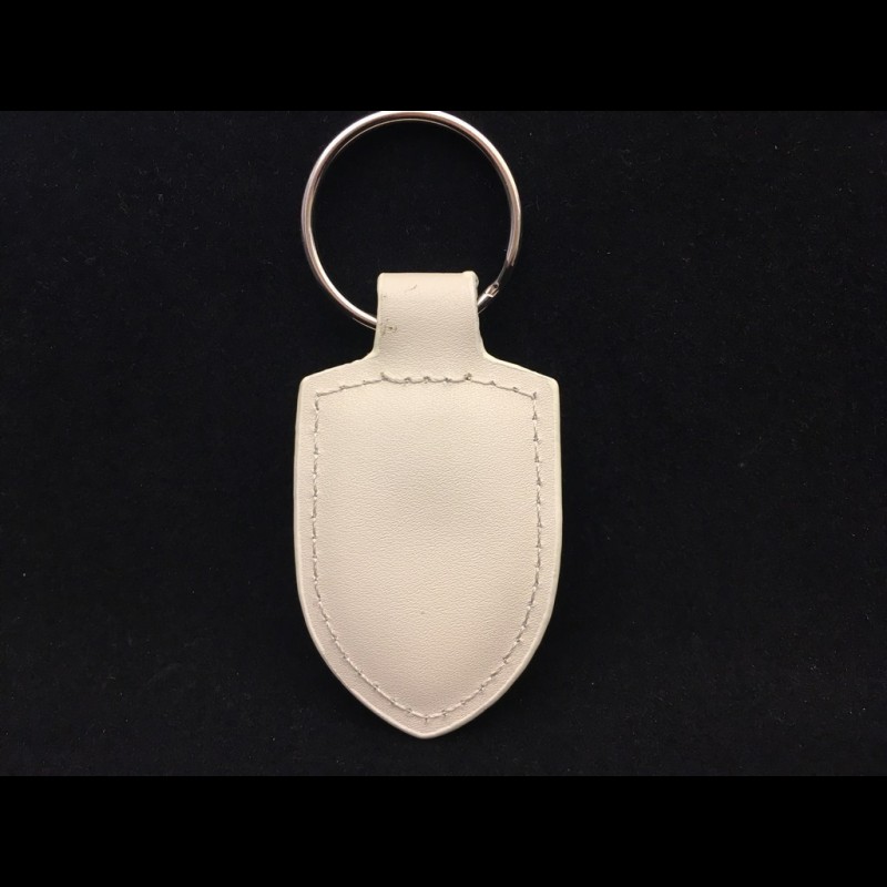 Porsche crest keyring cream / silver