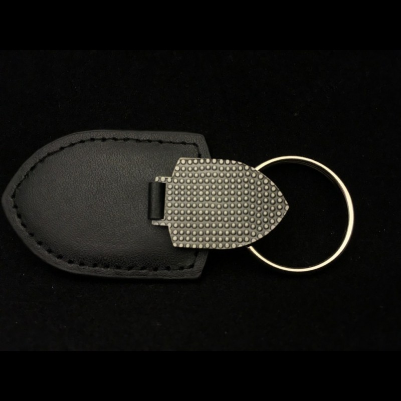 Porsche crest keyring black / silver