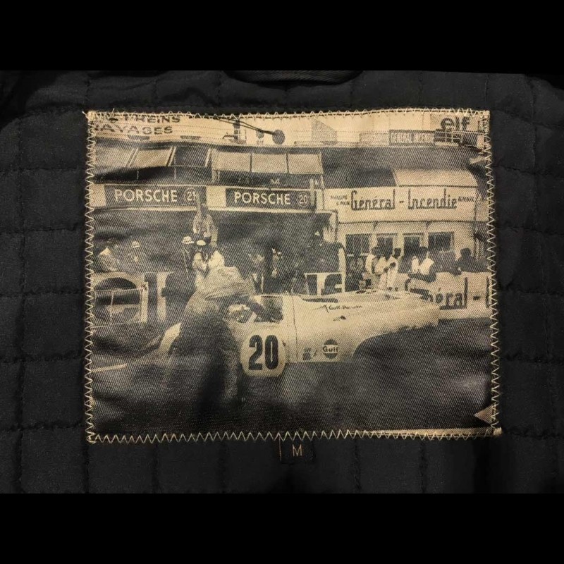 Jacket Heuer washed cotton asphalt grey sleeveless