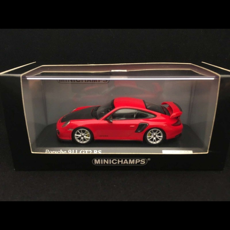 Porsche 911 type 997 GT2 RS indian red / carbon 1/43 Minichamps 400069408