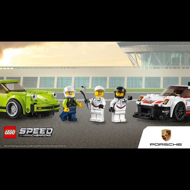 Lego Duo Porsche 911 RSR and Porsche 911 Turbo 3.0 Speed Champions Lego ...