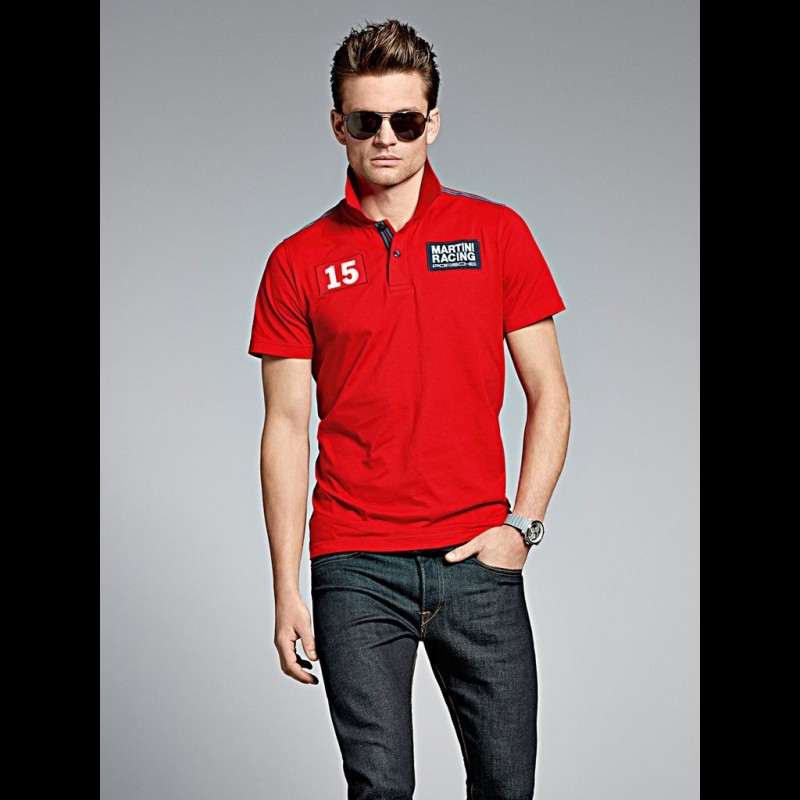 Polo Porsche Martini Racing Collection red Porsche Design WAP922 - Men