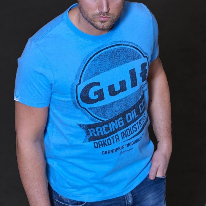 T-shirt Gulf Oil Racing 50 years cobalt blue - Men