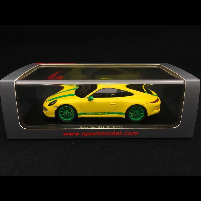 Porsche 911 R type 991 2017 Speed yellow 1/43 Spark S4957