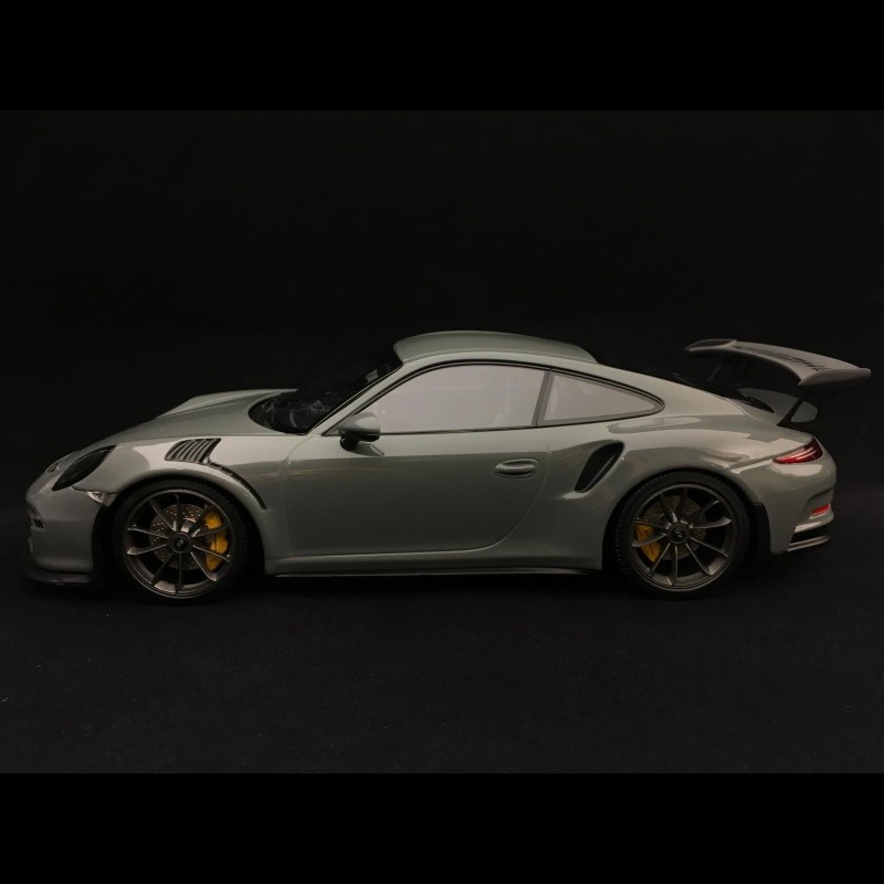 Porsche 911 GT3 RS type 991 2017 gris China 1/18 Minichamps WAX02100030