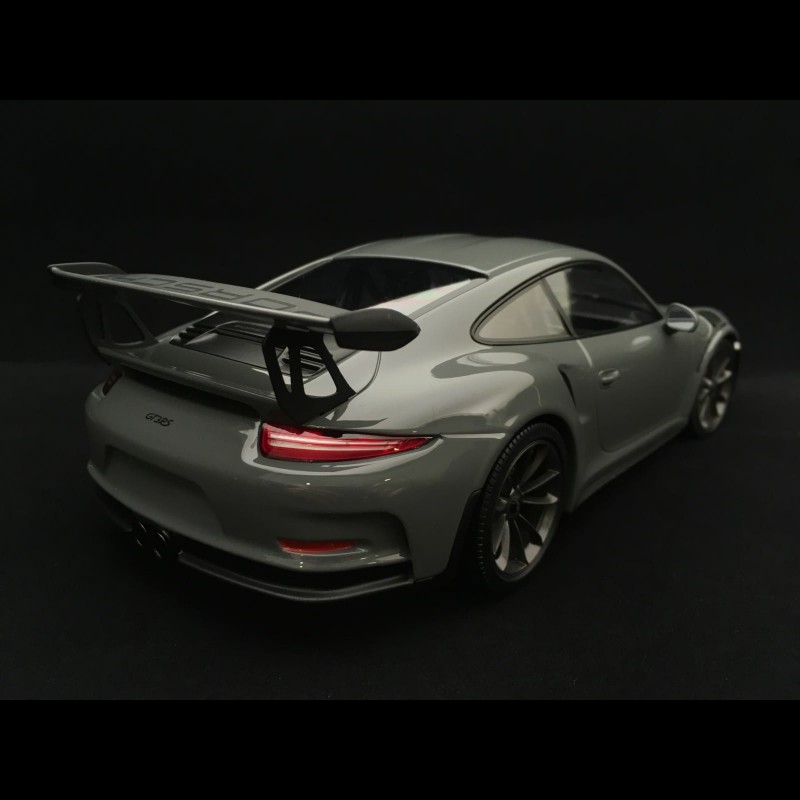 Porsche 911 GT3 RS type 991 2017 gris China 1/18 Minichamps WAX02100030