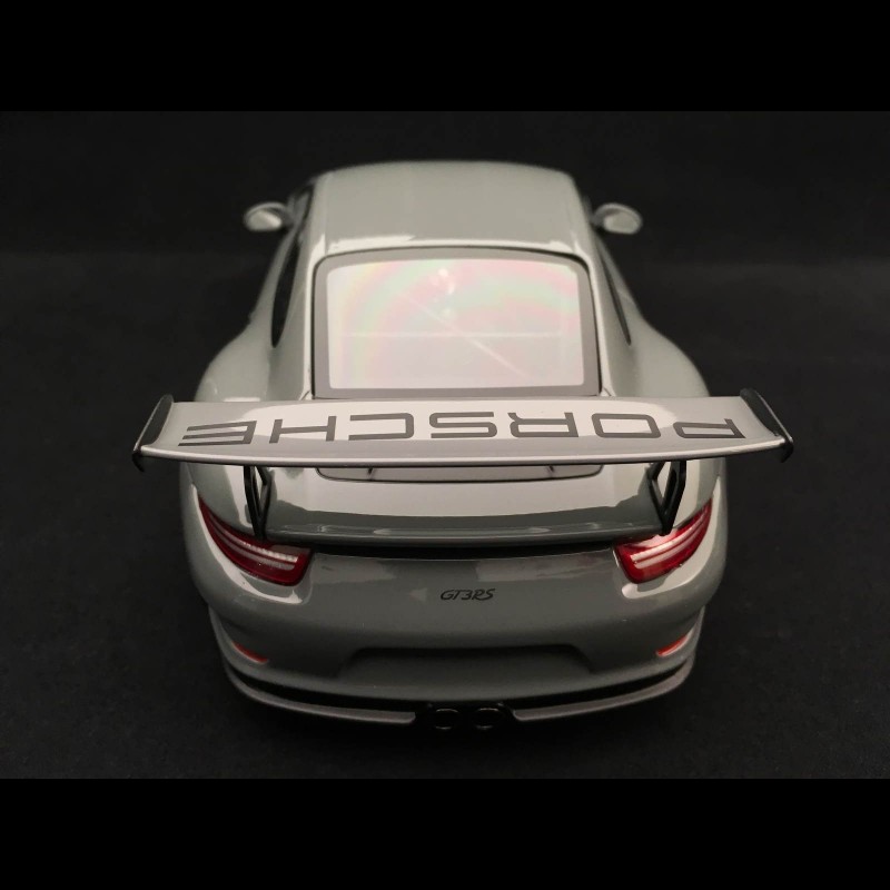Porsche 911 GT3 RS type 991 2017 gris China 1/18 Minichamps WAX02100030