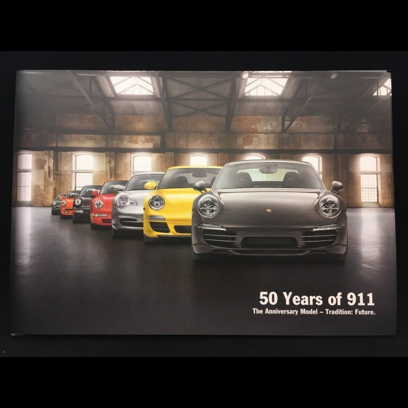 Porsche Brochure 911 50 years with its box in english April 2013