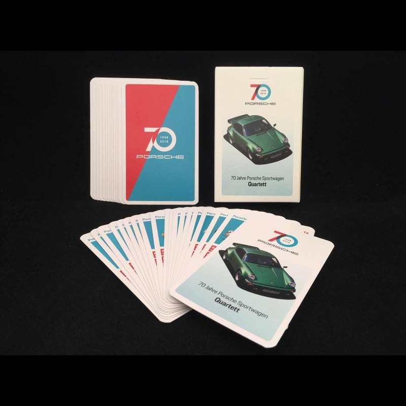 Porsche Quartet Card game Trump game 70 years Porsche 1948 - 2018 ...
