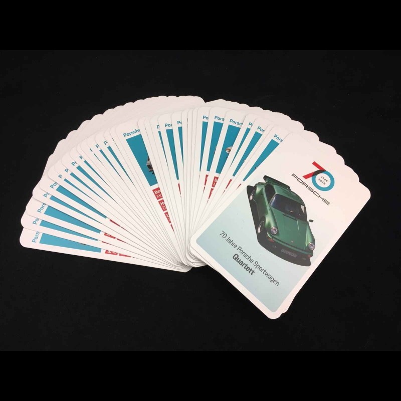 Porsche Quartet Card game Trump game 70 years Porsche 1948 - 2018 ...