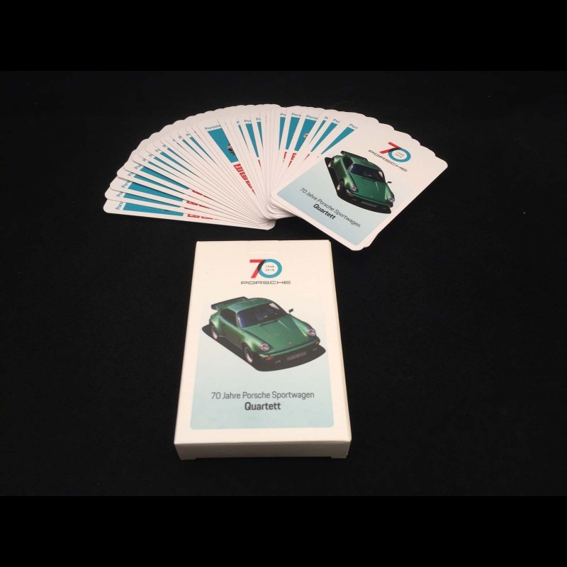 Porsche Quartet Card game Trump game 70 years Porsche 1948 - 2018 ...