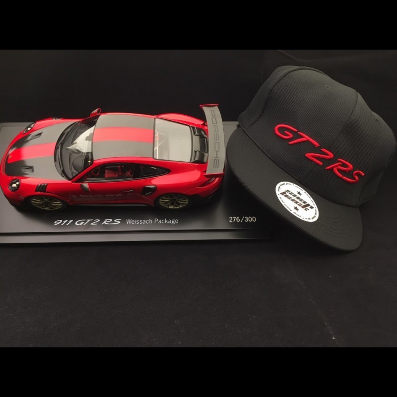 Porsche 911 GT2 RS type 991 Weissach Package red / black 1/18 Spark ...
