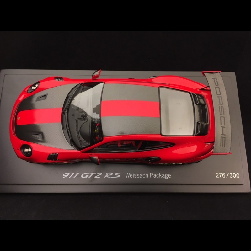 Porsche 911 GT2 RS type 991 Weissach Package red / black 1/18 Spark ...