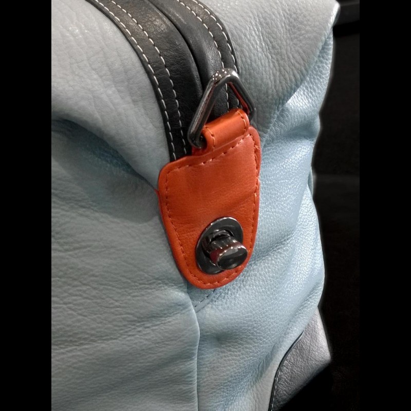 Gulf Racing Bag Travel Le Mans 1968 victory Medium leather blue ...