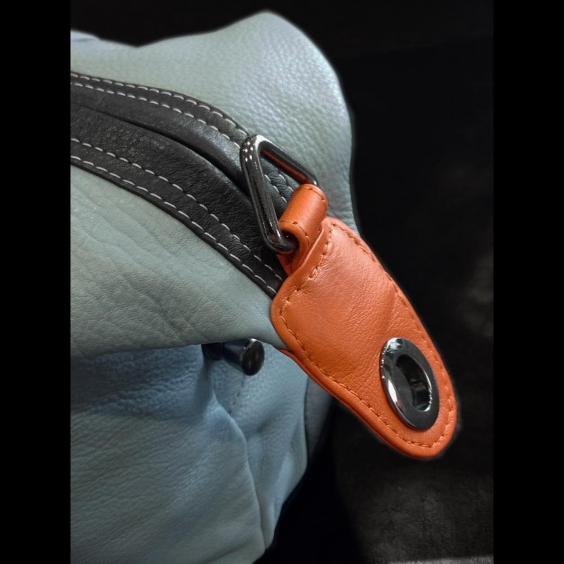 Gulf Racing Bag Travel Le Mans 1968 victory Medium leather blue ...