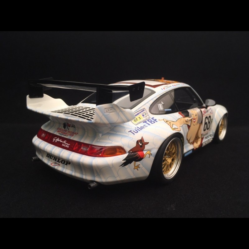 Porsche 911 type 993 GT2 Le Mans 1998 n° 68 Wolinski femme nue 1/18 GT ...