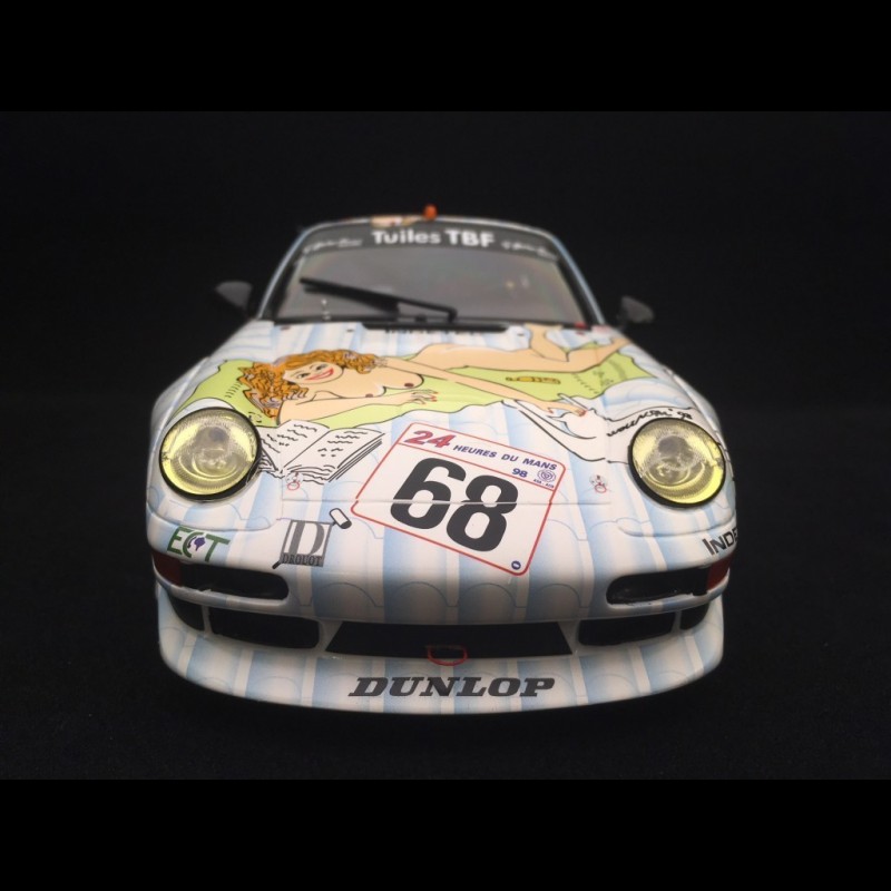 Porsche 911 type 993 GT2 Le Mans 1998 n° 68 Wolinski femme nue 1/18 GT ...