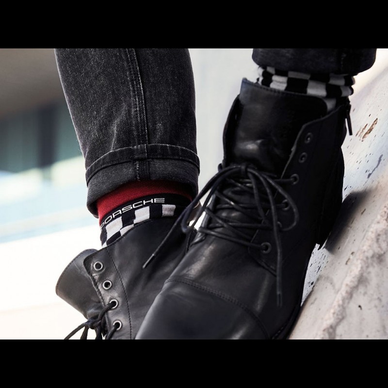 Porsche Socks 2 pairs grey red black WAP423 / WAP424 - Unisex