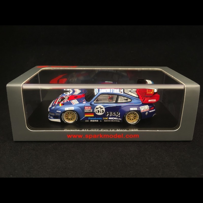 Porsche 911 GT2 Evo type 993 Le Mans 1996 n°55 Roock Racing 1/43 Spark ...