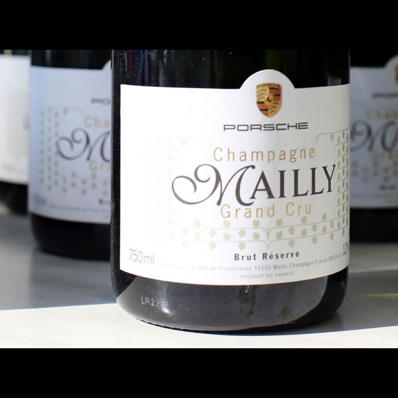 Bottle of sparkling wine Porsche Champagne Mailly Grand Cru Brut Réserve