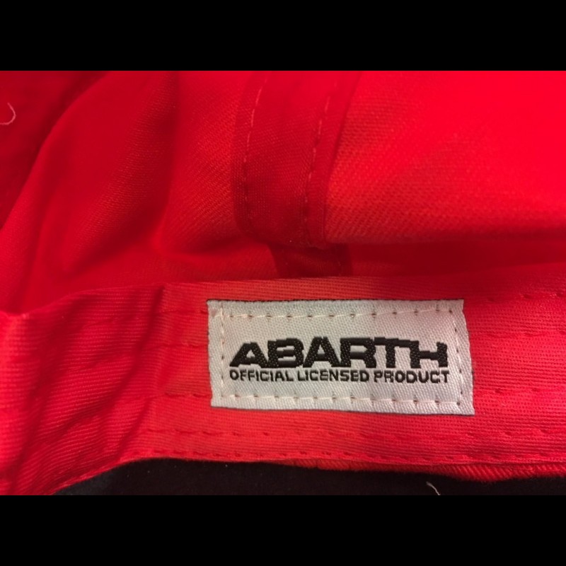 Casquette Abarth License officielle rouge