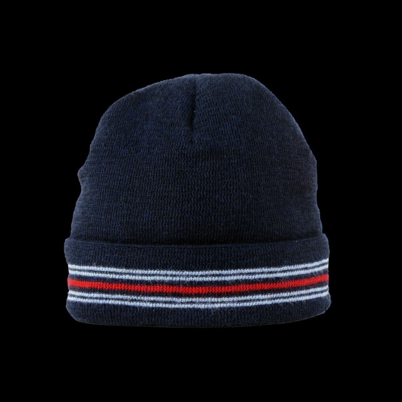 Martini Racing Lapel Beanie wool Navy blue One size
