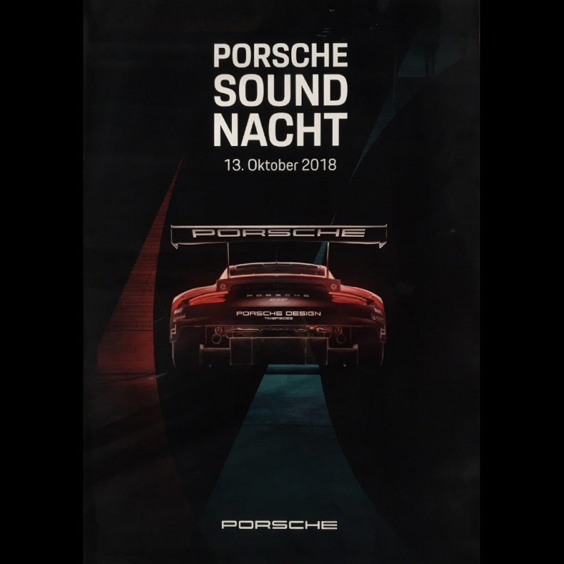 Porsche Sound Nacht 2018 Posters komplett original serie - Selten!