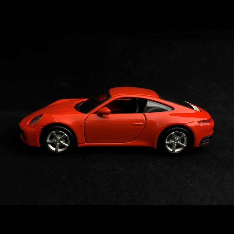 Porsche 911 type 992 Carrera 4S Coupe lava orange Pullback toy 1/43 ...