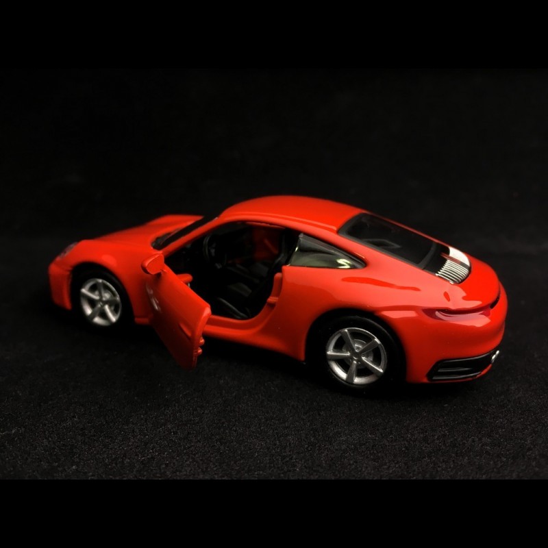 Porsche 911 type 992 Carrera 4S Coupe lava orange Pullback toy 1/43 ...