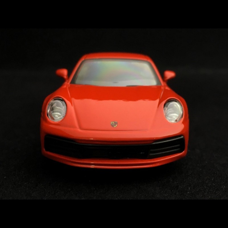 Porsche 911 type 992 Carrera 4S Coupe lava orange Pullback toy 1/43 ...