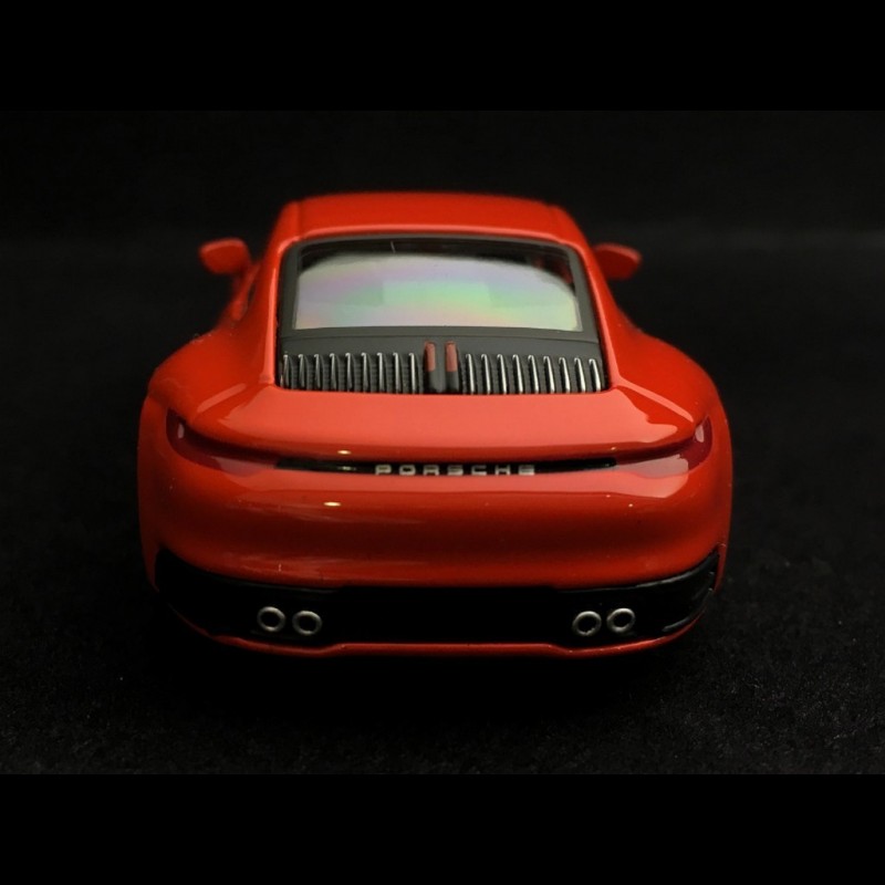 Porsche 911 type 992 Carrera 4S Coupe lava orange Pullback toy 1/43 ...