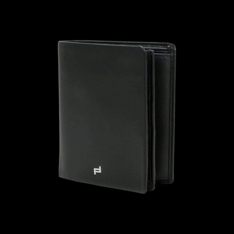 Porsche wallet credit card holder V16 Touch 3 flaps black leather ...