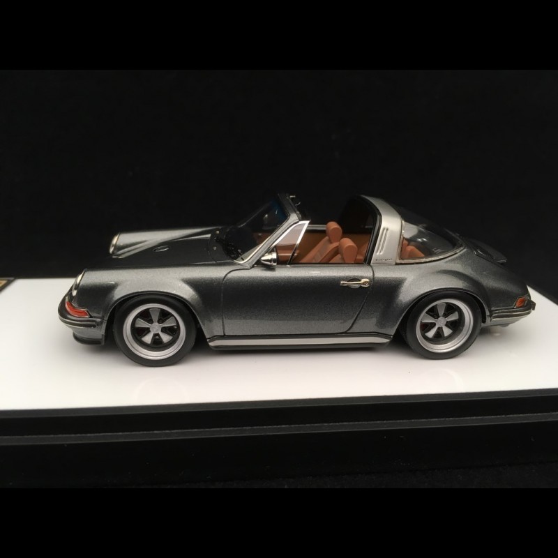 Singer 911 Porsche Targa 964 Gun metallic 1/43 Make Up Vision VM135B
