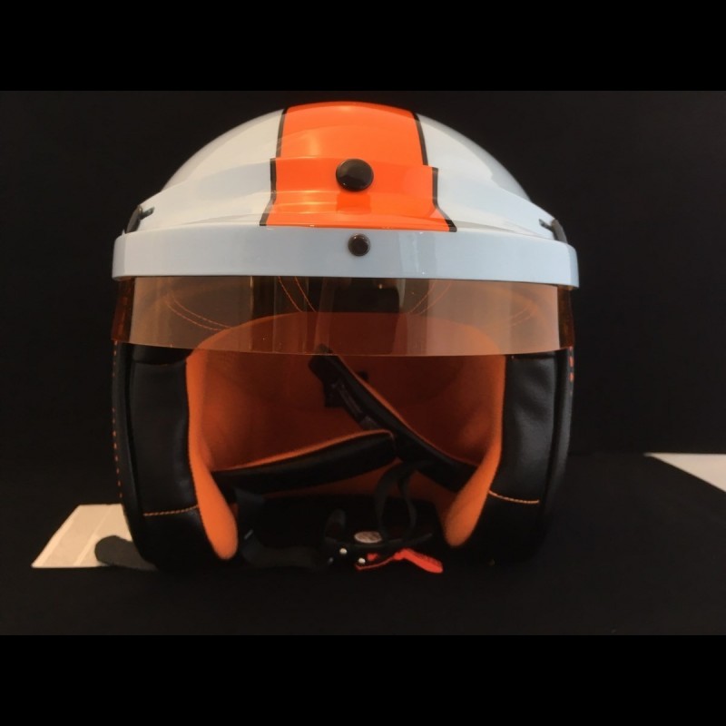 Helmet Gulf celestial blue / orange