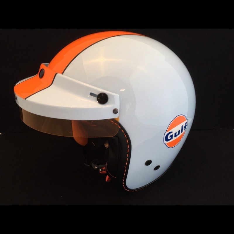 Helmet Gulf celestial blue / orange