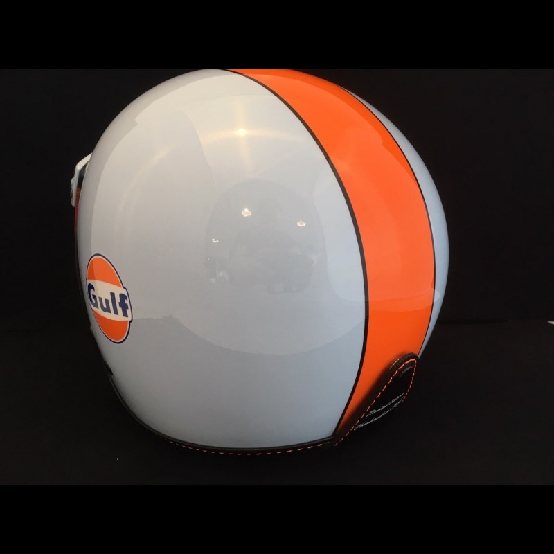 Helmet Gulf celestial blue / orange