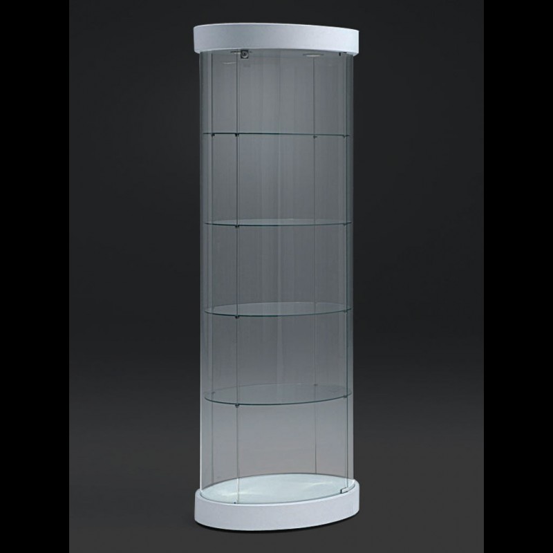 Oval Tempered Glass Display Tower Free Standing specially conceived to ...