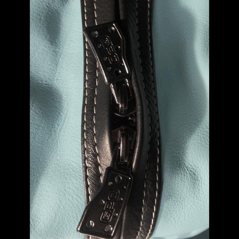 Gulf Racing bag Travel Medium leather blue / orange / black