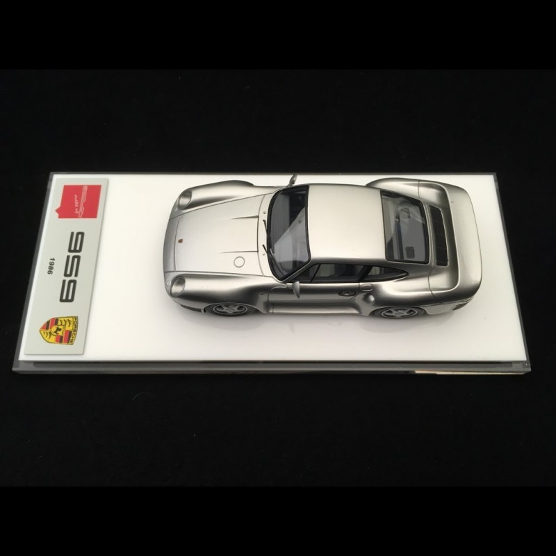 Porsche 959 1986 silver 1/43 Make Up Eidolon EM305C