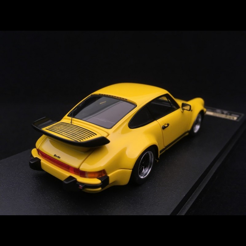 Porsche 911 type 930 Turbo 3.3 1988 Speed yellow 1/43 Make Up Vision VM088E