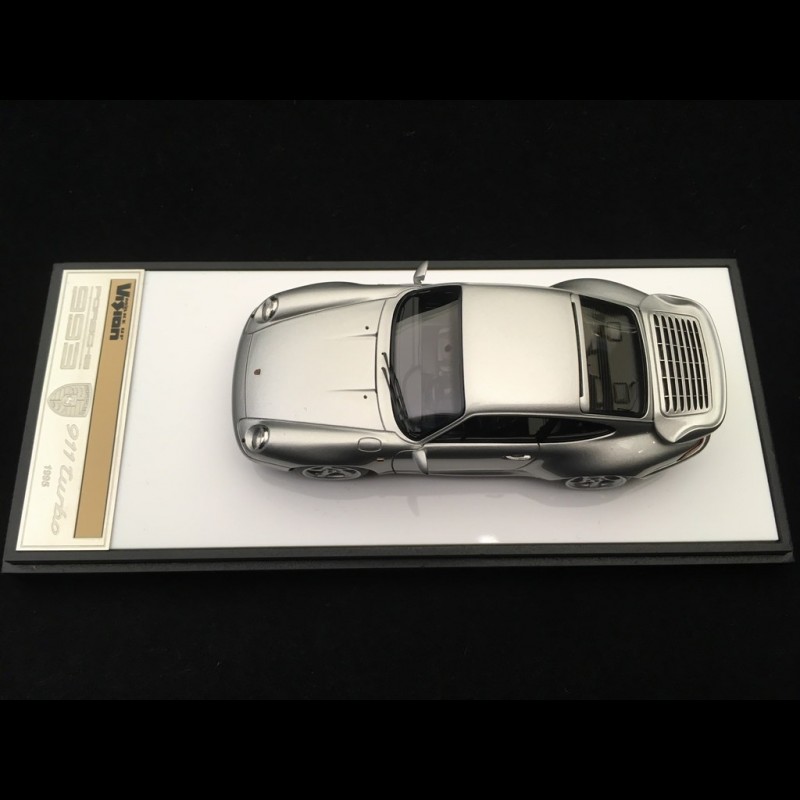 Porsche 911 type 993 Turbo 1995 silver 1/43 Make Up Vision VM112B