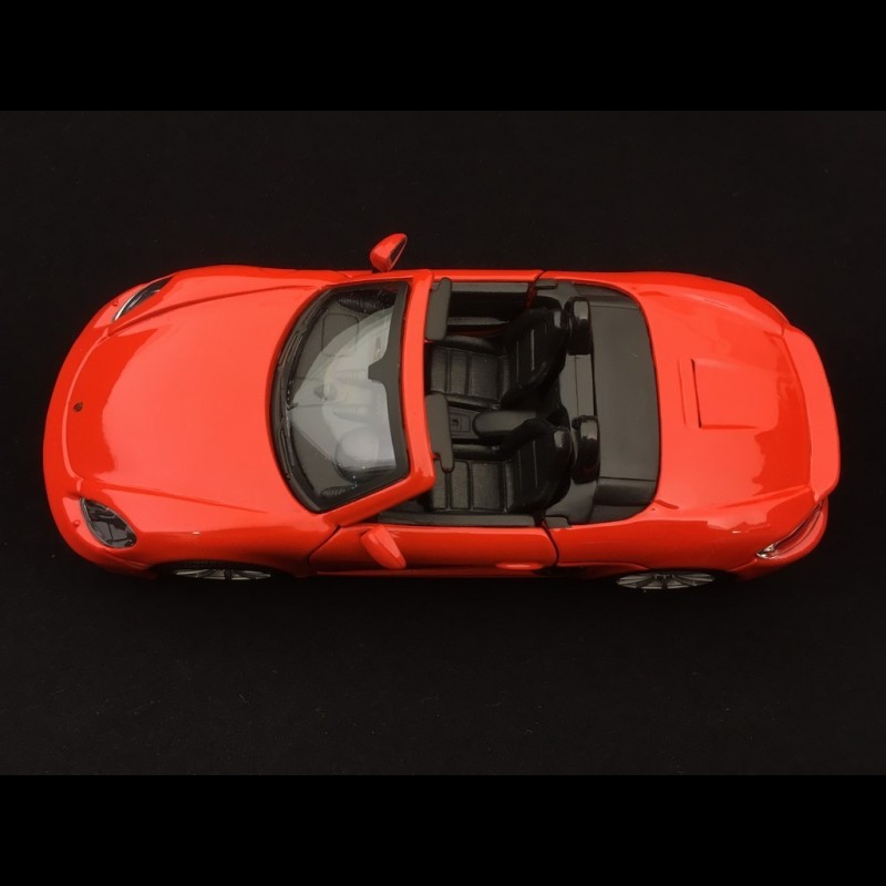 Porsche 718 Boxster 982 2017 Lava orange 1/24 Burago 21087