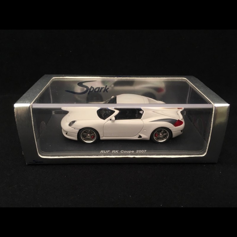 RUF RK Coupé Porsche base Cayman 987 2007 light grey 1/43 Spark S0713