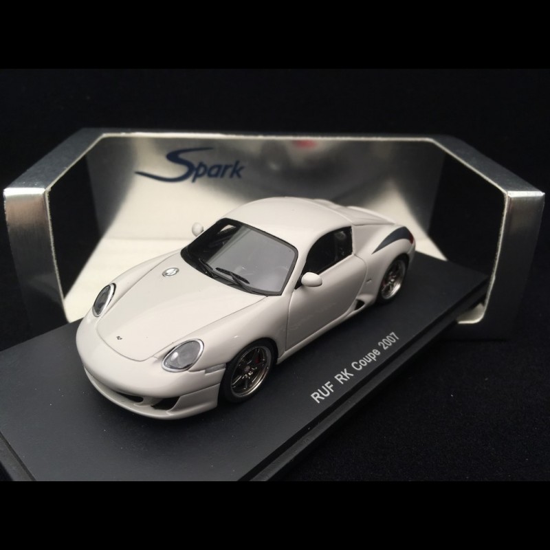 RUF RK Coupé Porsche base Cayman 987 2007 light grey 1/43 Spark S0713