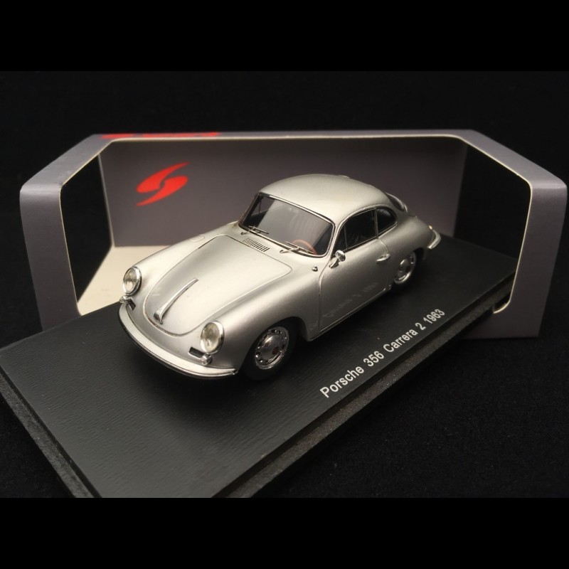 Porsche 356 C Carrera 2 1963 silver grey 1/43 Spark S1370
