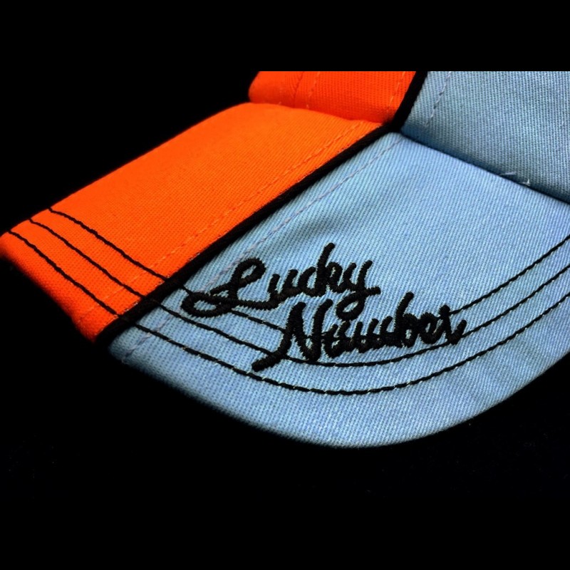 Gulf Cap Vintage 69 Lucky Number blue / orange